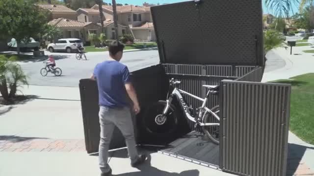 WoodLook  Ящик из пластика для уличного хранения