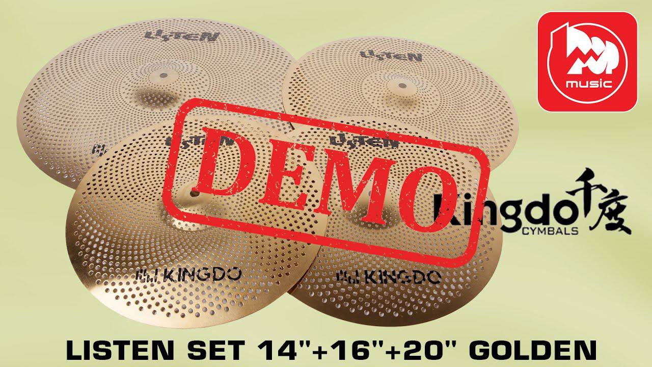 Комплект тарелок KINGDO LISTEN SET - демонстрация звучания