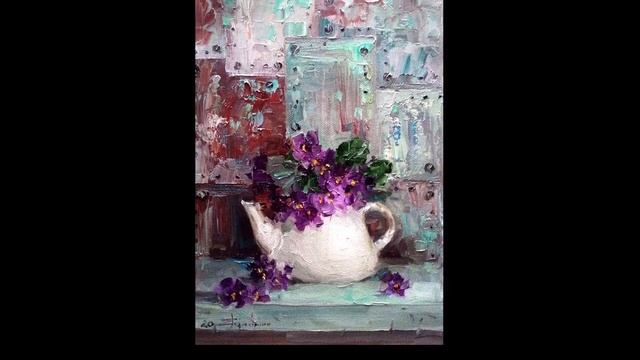 Цветочные картины Елены Гагариной
