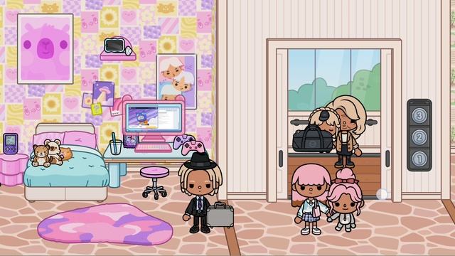 тока бока и не любимая дочь🙎