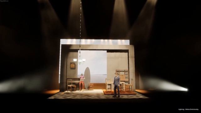 Световая модель для оперы "Бесприданница"