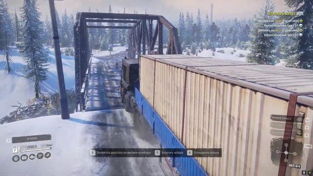 SnowRunner Аляска. сложный режим, прохождение 40-1. 19.03.2024