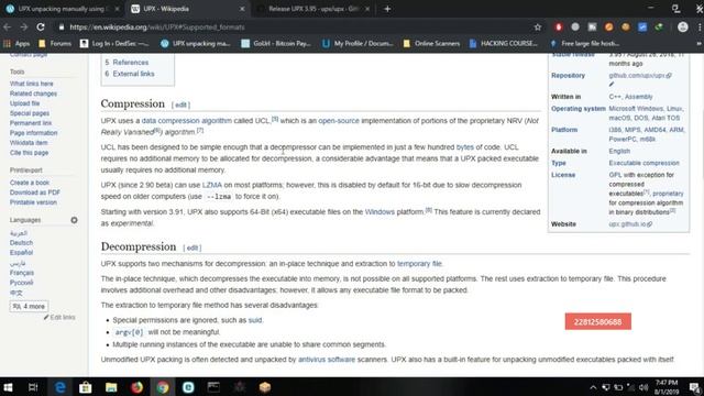 Learn About UPX Packing