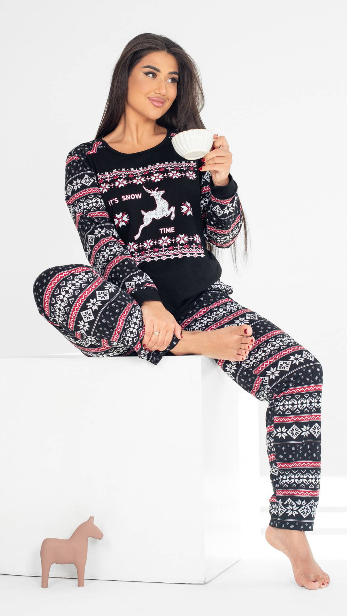 Новогодняя Пижама 2025! Зимняя сказка! Путешествие  в Рождество !Семья Фото #зима #нг #мода #тренд