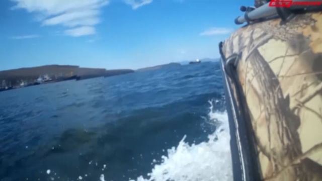 Морской тест Roger 370 Strong в цвете «ЛЕС» на 15 л.с.