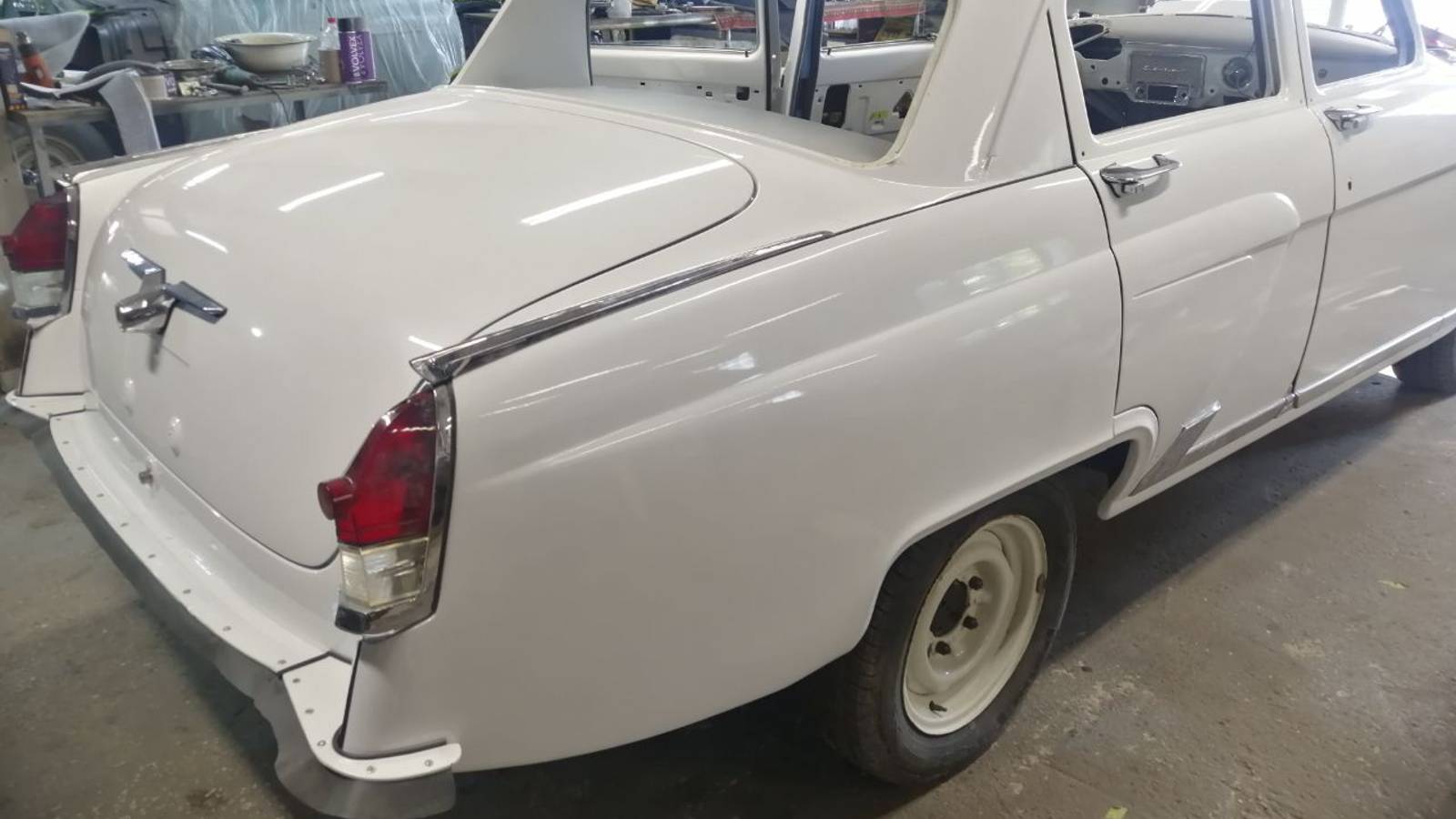 ГАЗ 21_СБОРКА_Трудности установки хрома_ Проект "БЕЛАЯ НОЧЬ"