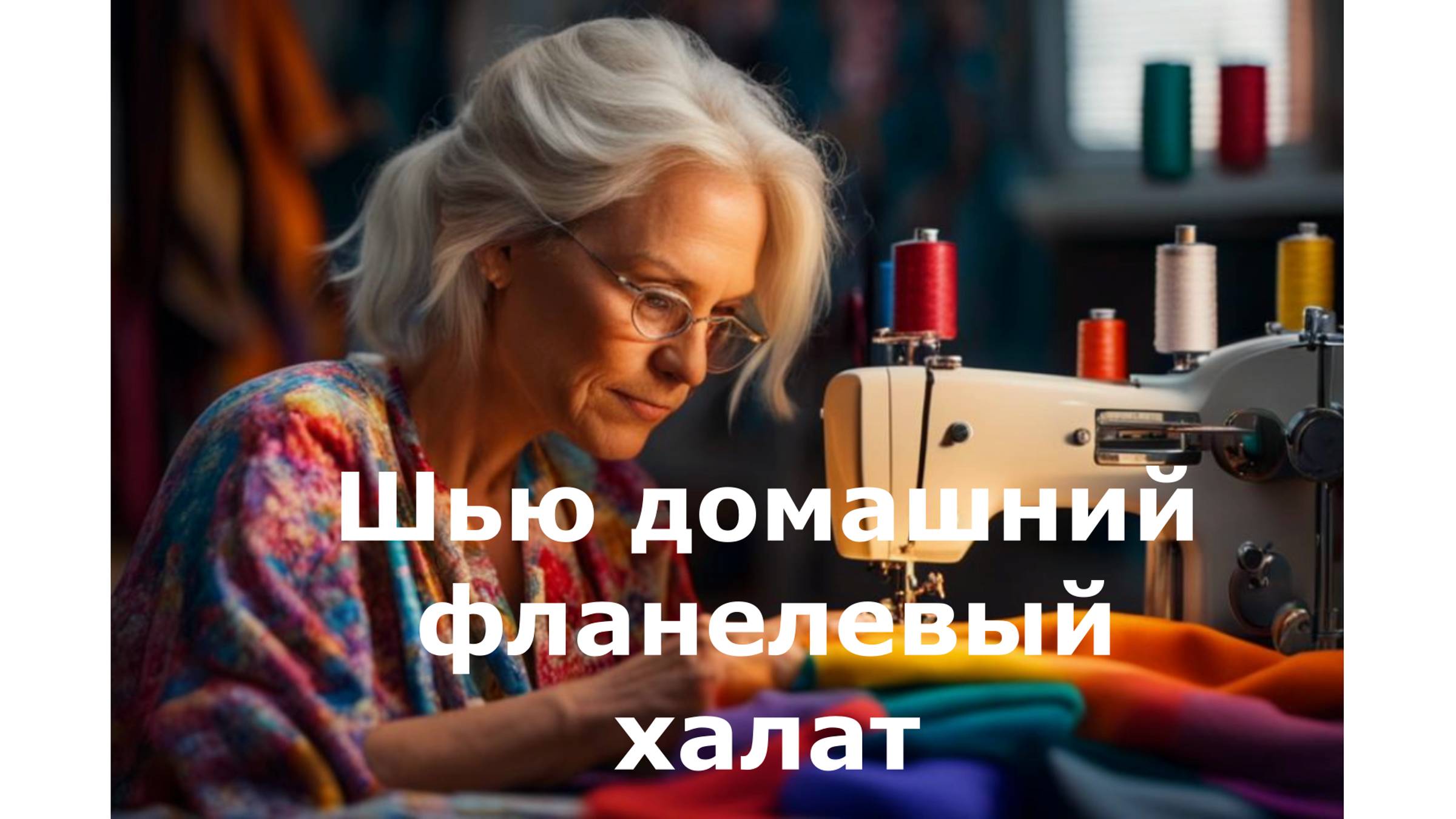 Шью фланелевый халатик.#топыкатегорий.