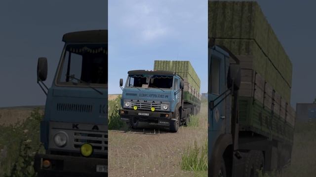 КамАз 5410 тащит сено * Euro Truck Simulator 2 (v1.51)