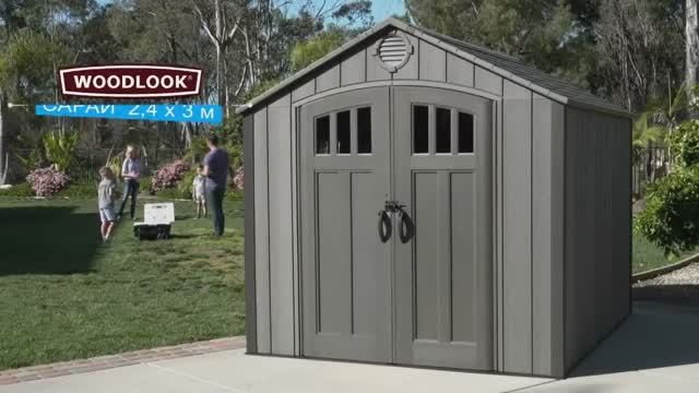 WoodLook  Пластиковый сарай 2х3 6 6m