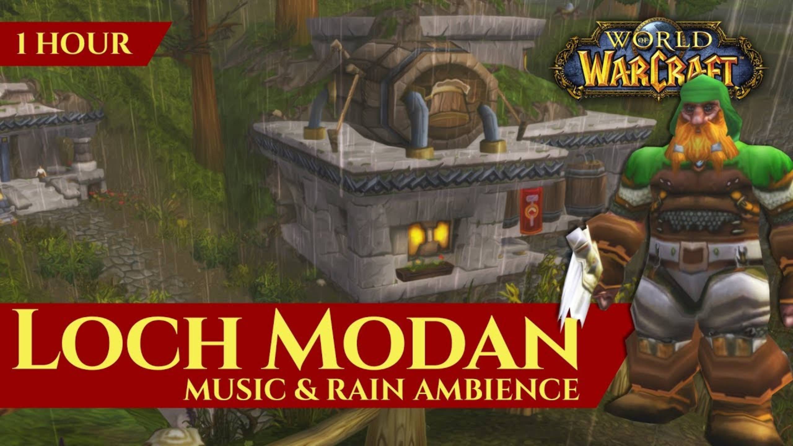 Vanilla Loch Modan - Music & Rain Ambience (1 hour, 4K, World of Warcraft Classic)