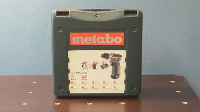 Аккумуляторная отвертка Metabo PowerMaxx Li Pro. Metabo PowerMaxx Li Pro cordless screwdriver.