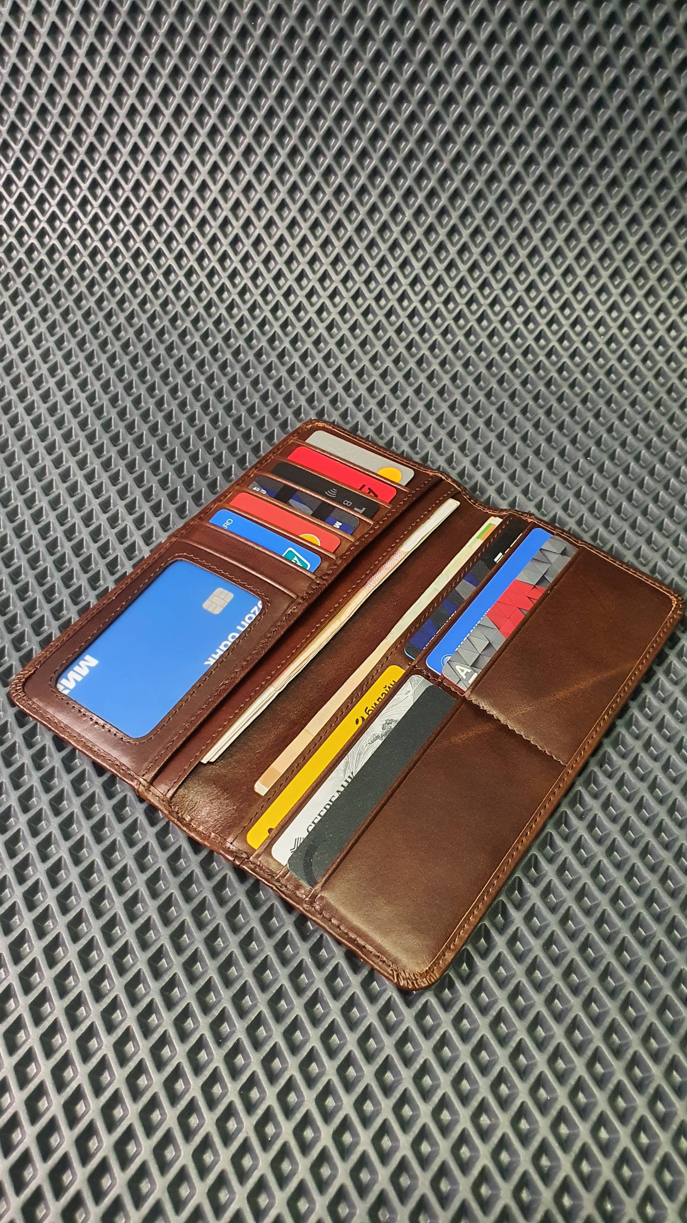 Кошелек кредитница лонгер из натуральной кожи