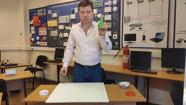 Быстрый монтаж пожарного извещателя Болид в подвесной потолок