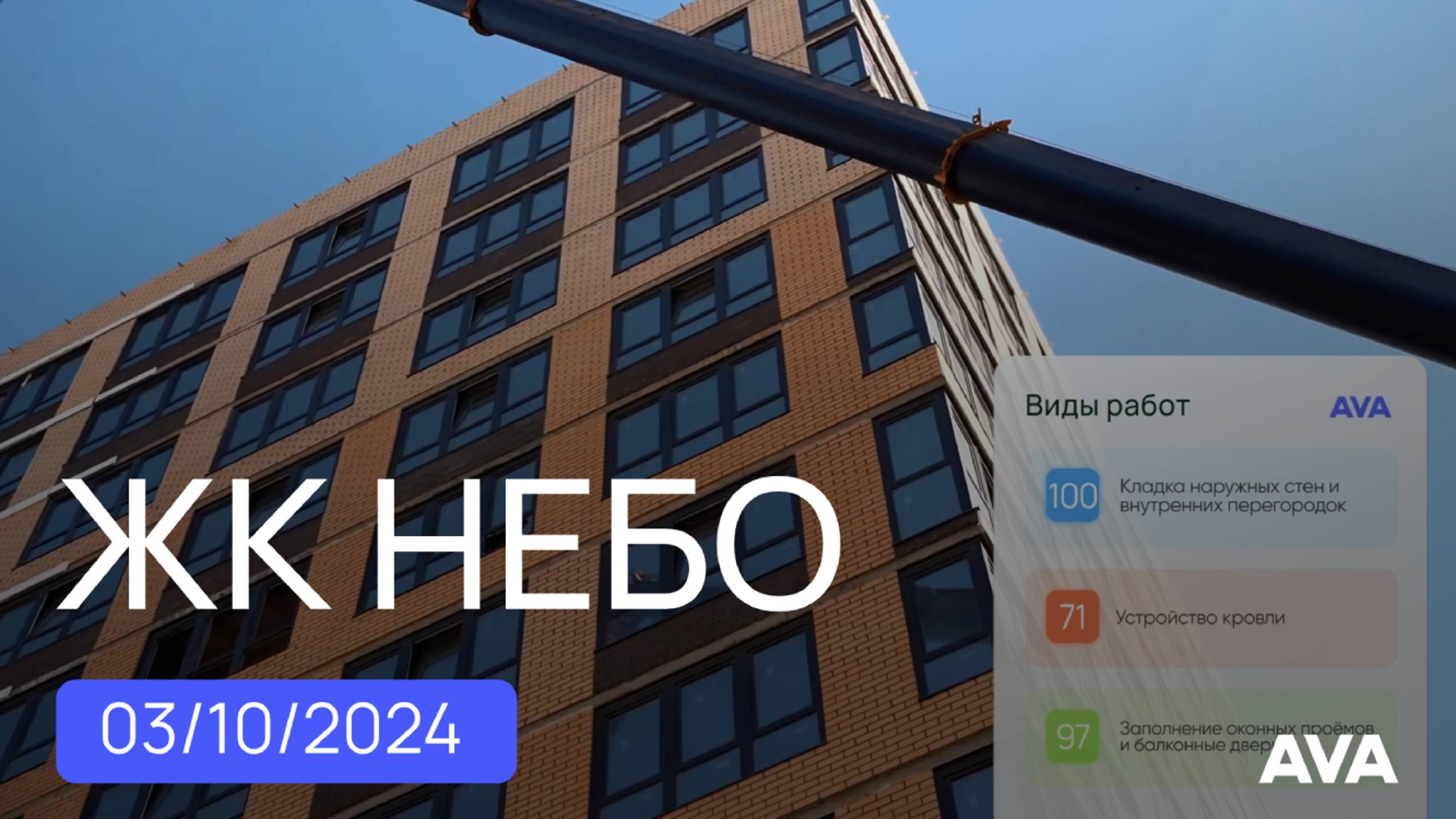 ЖК Небо Краснодар ➤ход строительства новостройки от застройщика в Краснодаре 🔷 AVA в Краснодаре
