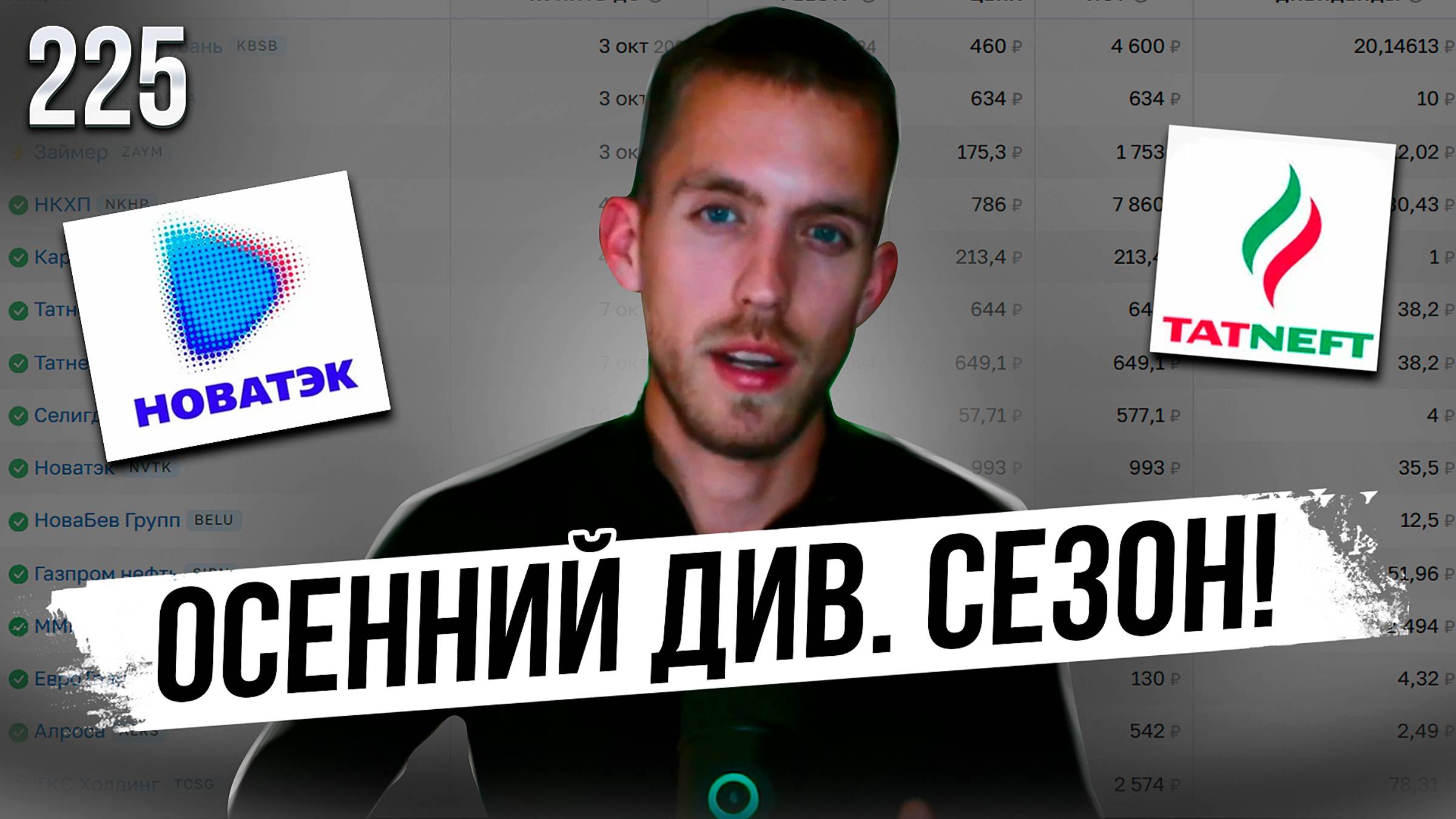 Осенний Дивидендный Сезон Начался! Дивиденды: Татнефть, Новатэк, Алроса, ММК. Что докупить?