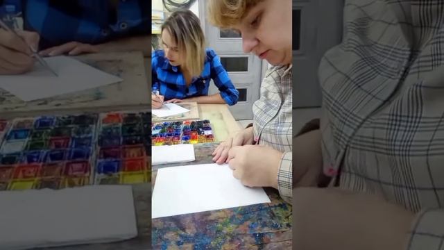 Мой первый профессиональный урок рисования!