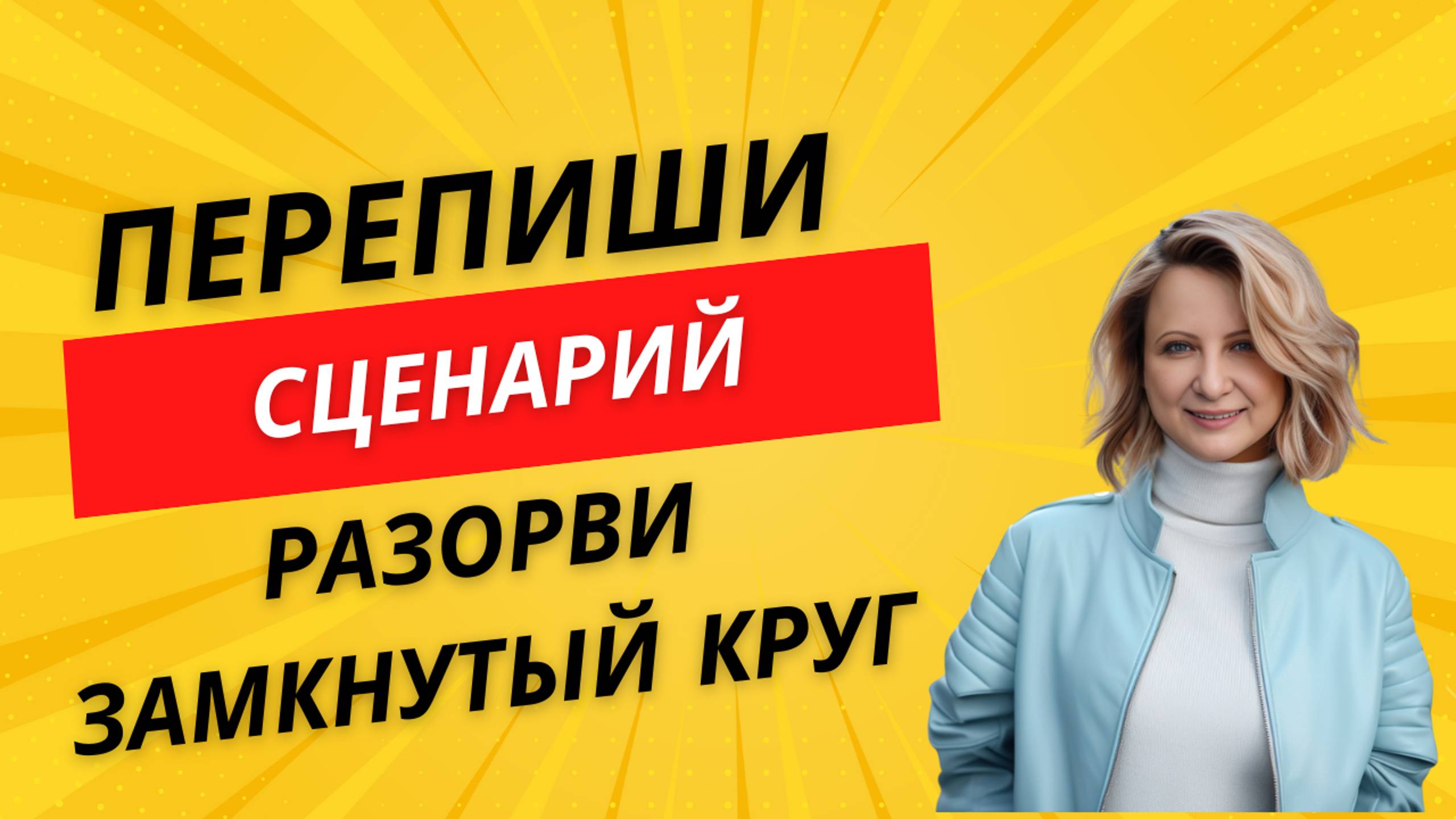 ПЕРЕПИШИ СЦЕНАРИЙ_часть1
Надоело жить по навязанным правилам? 
Наступаешь на одни и те же грабли?