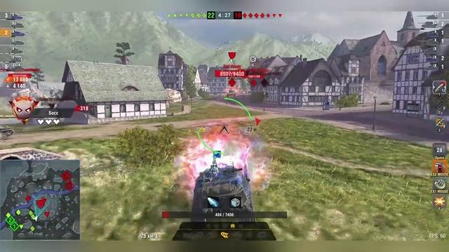 Объект 268/4.Режим"Большой босс".World of Tanks Blitz.