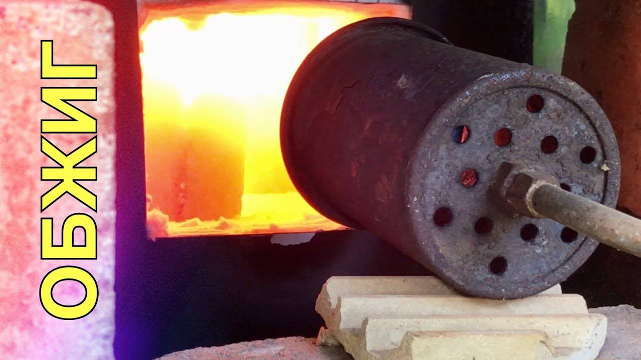 🍯 Обжиг в самодельной ПЕЧКЕ-БОЧКЕ за 3 часа! Волшебство керамики