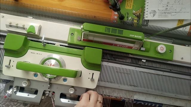 Silver Reed SK 313. Пятка носка. ЧВ