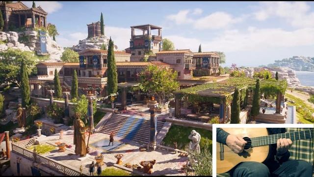 Opa Opa Ta Bouzoukia  (guitar cover). Фантазия. Играет Александр Горбач (гитара, Курск)