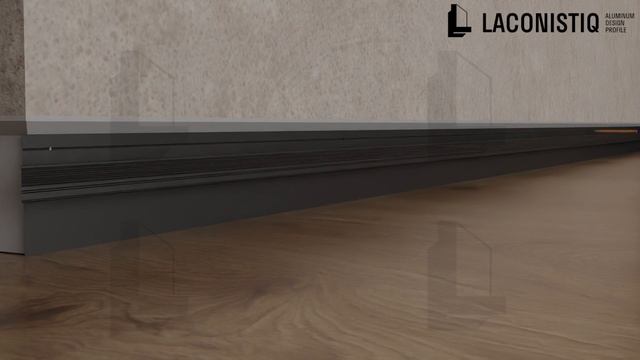 Монтаж теневого плинтуса при помощи штробления стены