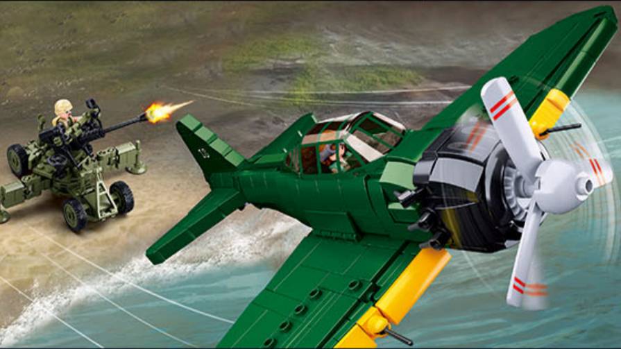 Собираем из деталей Lego. Лего.Sluban B1108 .Самалет штурмовик . Lego. Лего. Схемы и инструкции