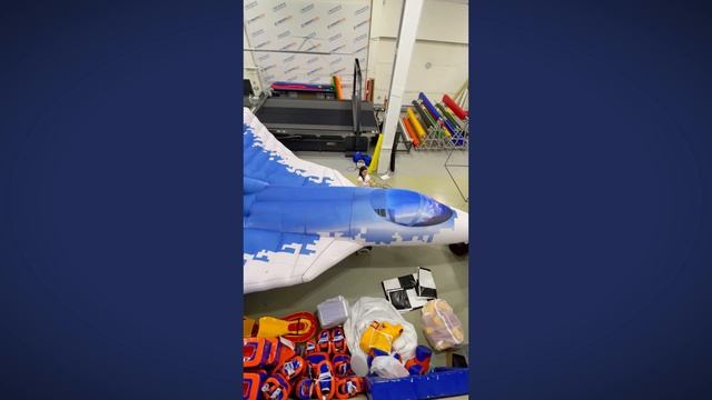 Надувной макет военной техники Су-57 ✈️ Надувные муляжи военной техники для оформления 9 мая 🎇