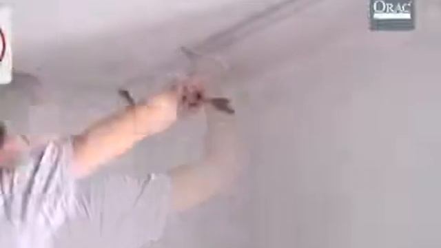 Монтаж полиуретановых карнизов Orac