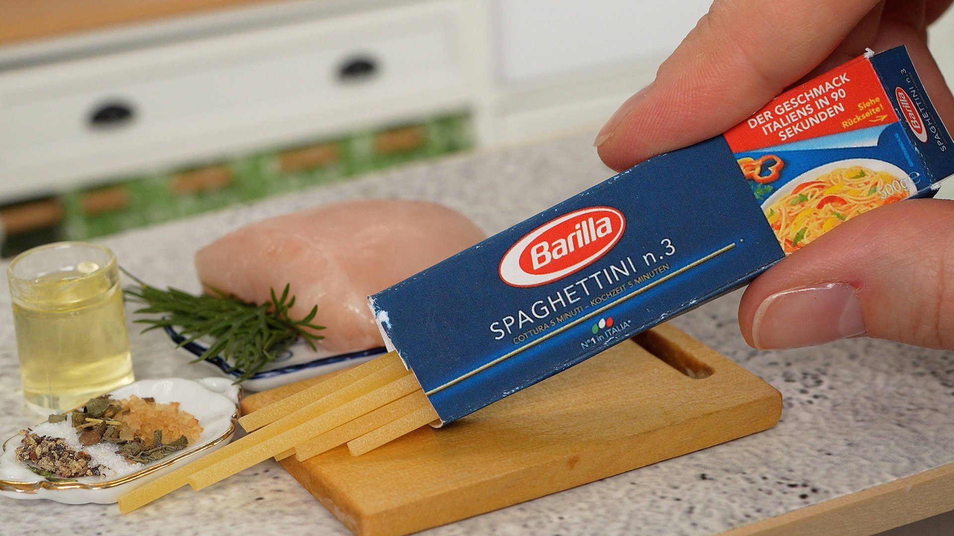 Восхитительно Вкусная Миниатюрная Паста с Курицей  🍝🐓  Миниатюрная Еда! 👌 Мини Кухня 🤗