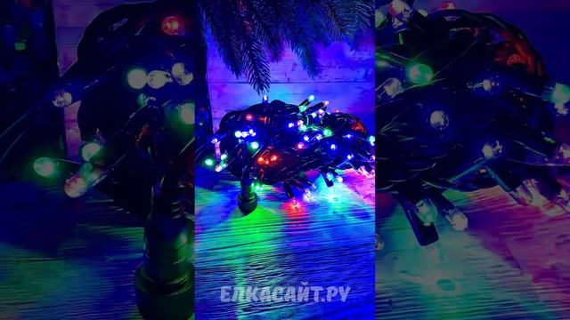 Гирлянда уличная Хамелеон RG/RB, черный каучук, 24V, IP65