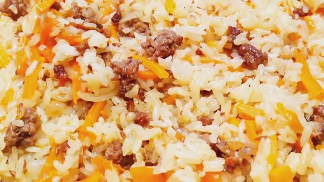 Плов с фаршем: готовится в 2 раза быстрее и такой же вкусный как обычный плов