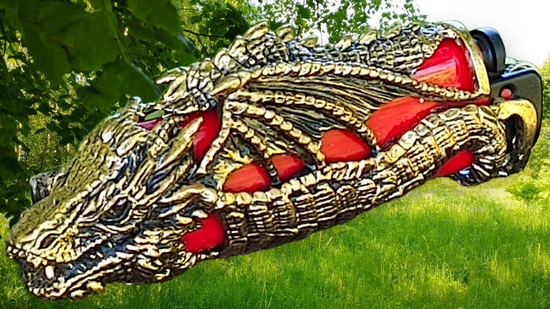 Бронзовый чехол для зажигалки Bic,Cricket «Дракон» 0.29 сек Озон