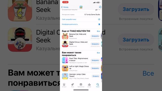 Я установила игру