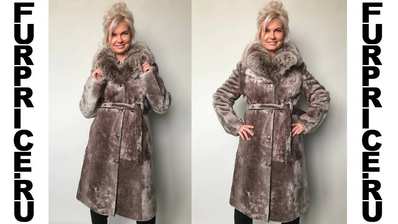 Шуба мутон тм Даниэль новая за 12500 ₽, воротник Песец дл.100 см р.44-46 артикул 12043