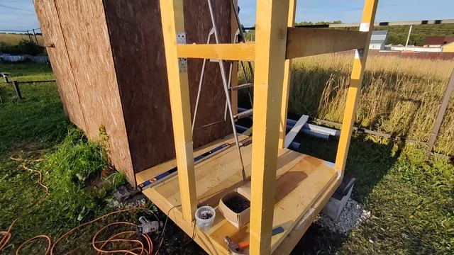 Дачный туалет душ + кладовка своими руками.