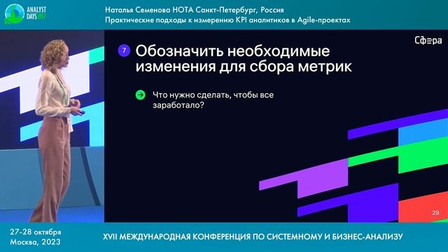 2023. Наталья Кузменкова (Семенова). Практические подходы к измерению KPI аналитиков в Agile-проекте