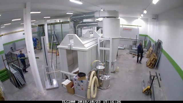 ПОЛИТЕГ ХОЛДИНГ. Линия порошковой окраски. Монтаж за 10 минут. EUROIMPIANTI + GEMA