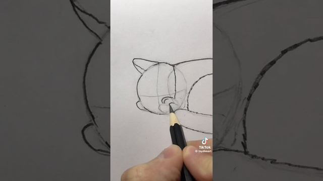 как легко нарисовать кису