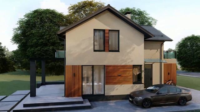 Проект дома 150 кв.м. | SketchUp + Lumion