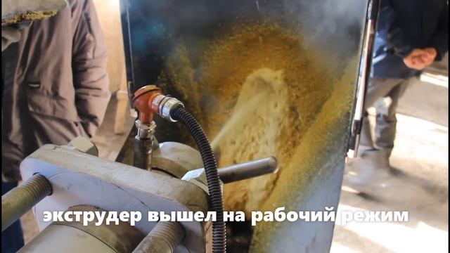 Пуско-наладка линии экструдирования сои компании Экспро М