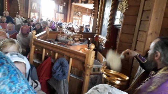 23 апреля 2022г, Великая Суббота Страстной седмицы, освящение яиц, куличей, пасох.