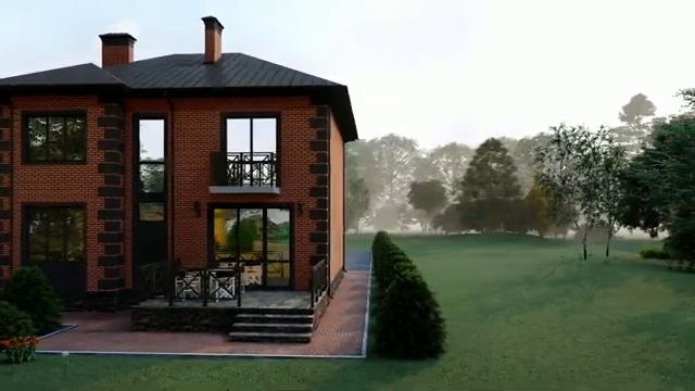 Проект двухэтажного коттеджа 138 кв.м.