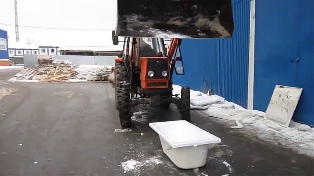 Испытание ванны Triton на прочность