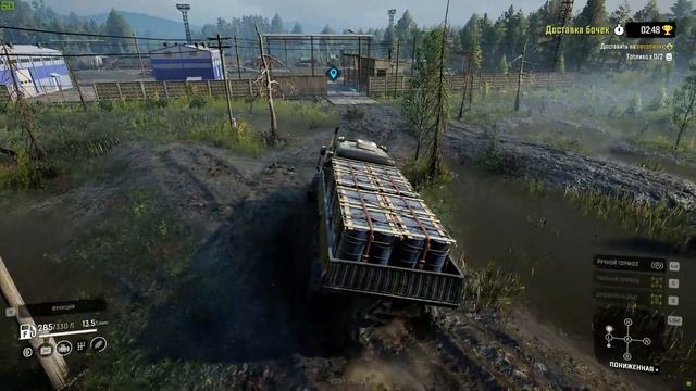 SnowRunner Состязание - Доставка бочек на Tayga 6436 за 5:34