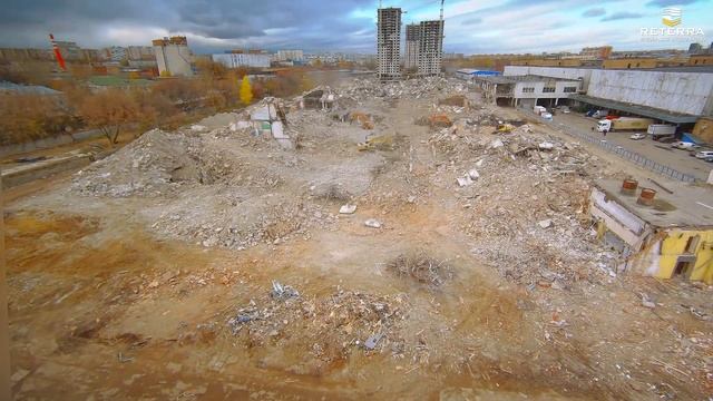 Демонтаж складских зданий (4 месяца за 40 мин)