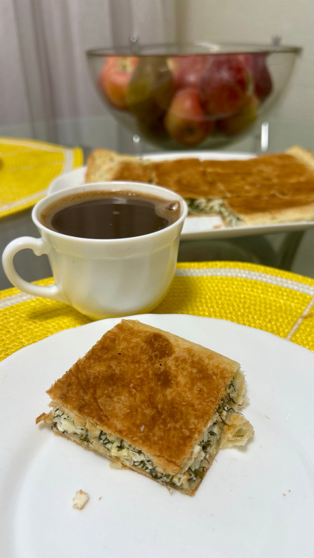 Пирог с рикоттой на завтрак