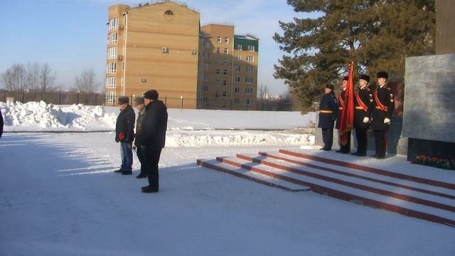 Возложение цветов к памятным местам Омского ВОКУ 23 февраля 2023 года