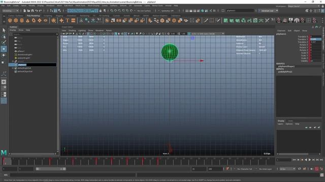 05. Heavy Ball Animation. Пауза. Анимация maya