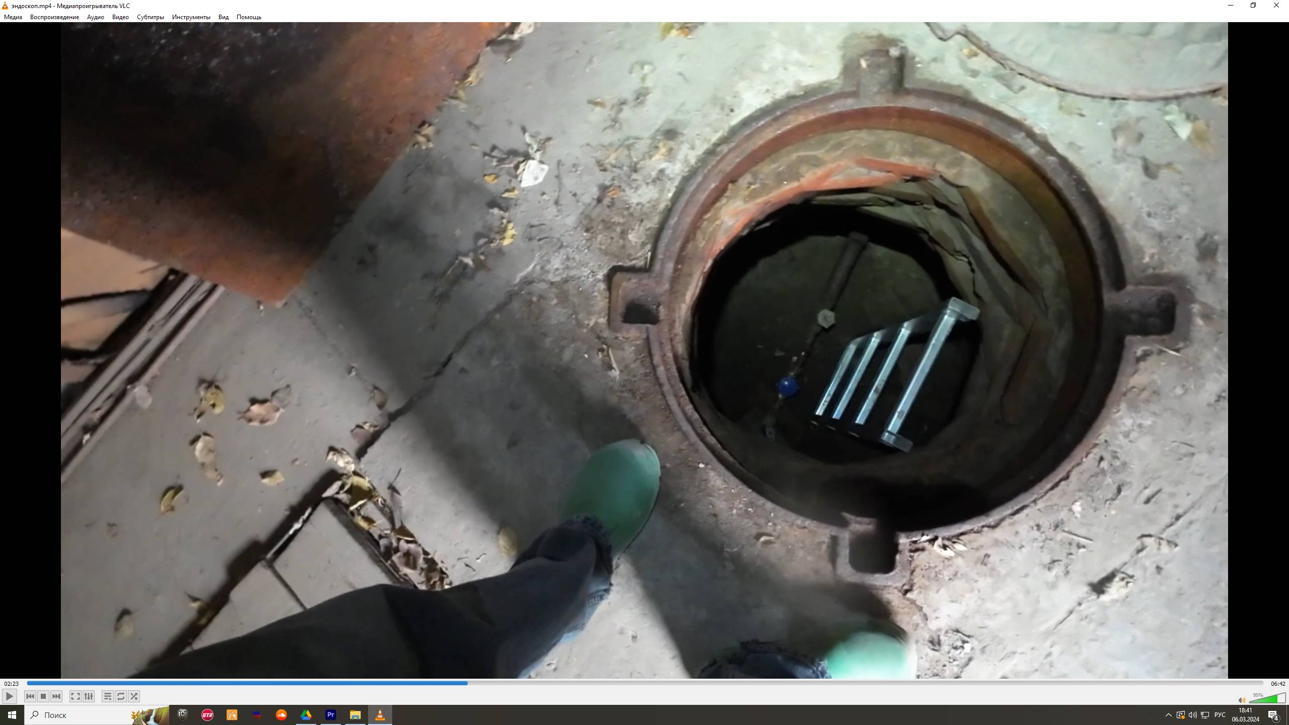 Снять показания водяного счетчика из глубокого колодца .